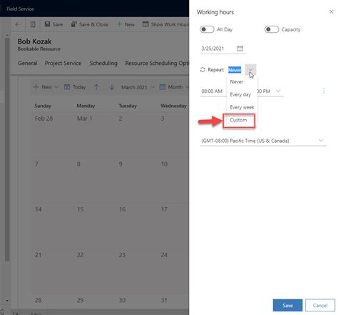 Set Up Bookable Resources Contains Video Dynamics 365 Field Service
