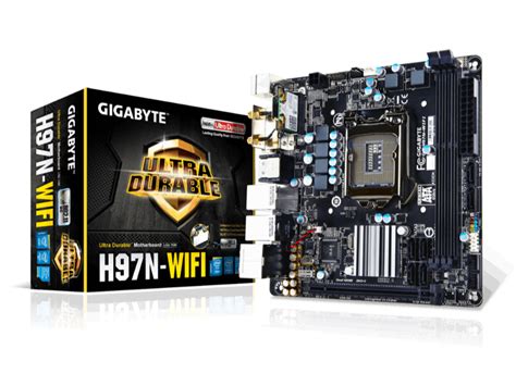 Gigabyte GA H97N WIFI Intel 1150 Socket Mini ITX Desktop Motherboard Intel Motherboards