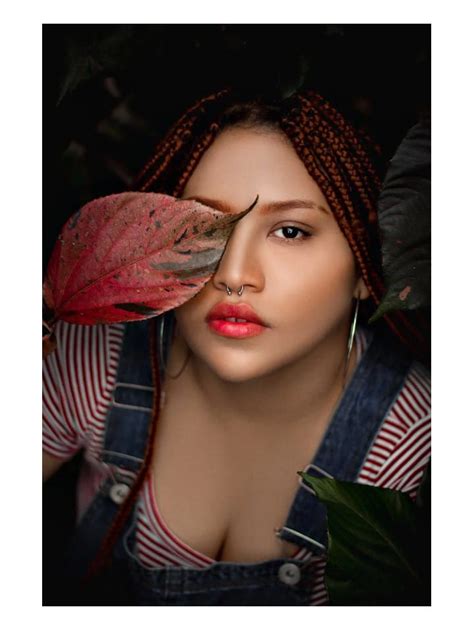 Woman And Maple Leaf