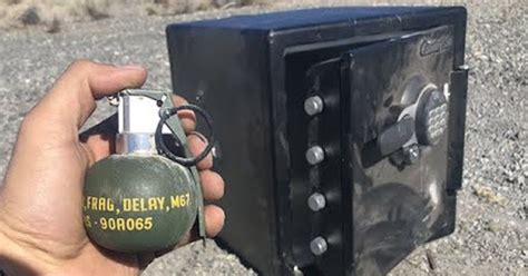 Guy Sets Off A Grenade Inside A Safe And Obliterates It Ebaums World