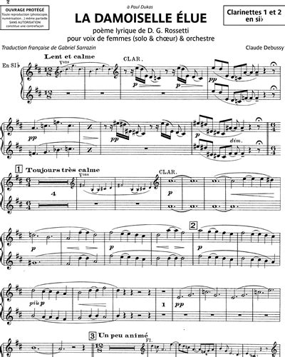 La Damoiselle élue Cello Sheet Music By Claude Debussy Nkoda
