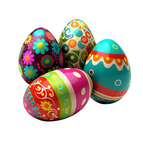 Many Colored 3d Easter Egg 3d Easter Egg Colorfull Bunny Easter Egg