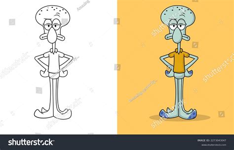 Squidward Scared Face