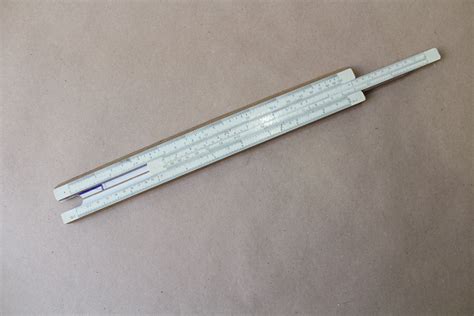 Logarithmic Scale Vintage Slide Rule Mathematics Engineering Etsy