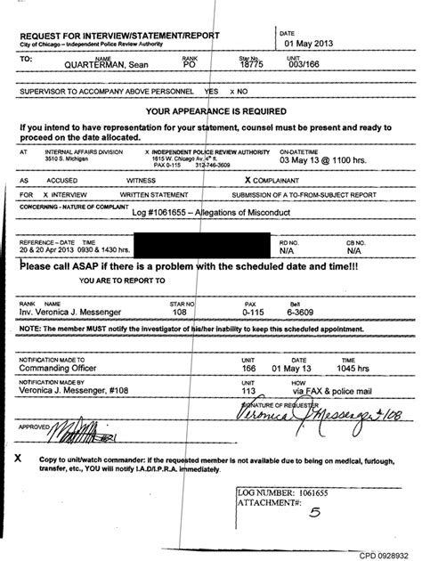 Crid 1061655 Statement Request For Interview Statement Report Documentcloud