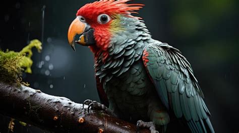 Premium Ai Image Palm Cockatoo Drumming