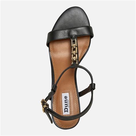 Buy Dune Womens Just Heeled Sandals Black