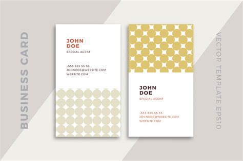 트렌디 한 창조적 인 명함 수직 템플릿 현대적인 기하학적 패턴의 기업 문구 모형 샘플 텍스트가있는 간단한 벡터 편집 가능한 배경 Eps10 0명에 대한 스톡 벡터 아트 및