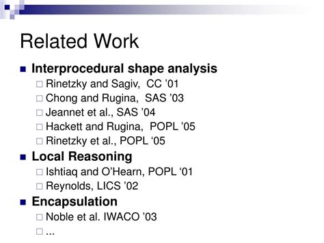 Ppt Interprocedural Shape Analysis For Heap Intensive Programs