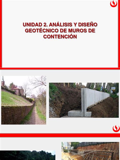 Analisis Y Diseño Geotecnico De Muros De Contencion Pdf Albañilería