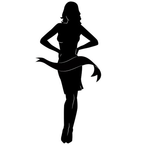Sexy Girl Stencil Art Royalty Free Vector Image