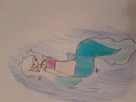 small sideways mermaid art by pumpkihnboi101 on deviantart