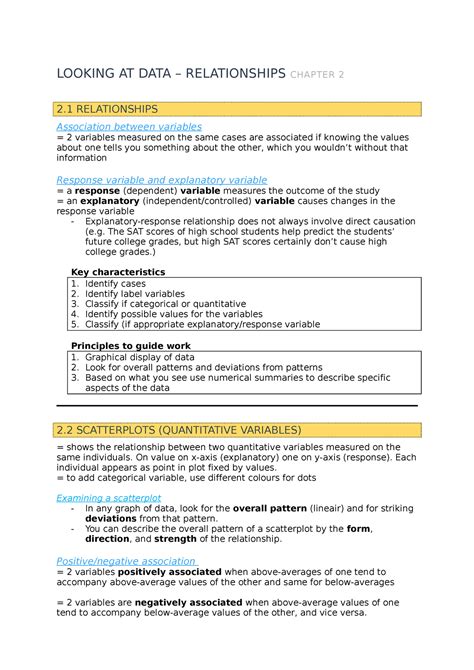 Task 4 Looking At Data Relationships LOOKING AT DATA RELATIONSHIPS CHAPTER 2 2