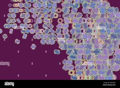 Color Abstract Oval And Mixed Pattern Generative Art Background Vector Illustration Graphic Stock