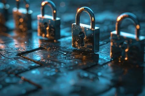 Premium Photo Protecting Business Data Privacy Through Cybersecurity