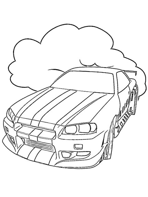 Nissan Skyline Coloring Pages Super Streets Car Coloring Pages V 2