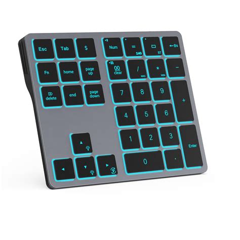 Doohoeek Bluetooth And 24g Usb Wireless Numeric Keypad For Laptops Pc