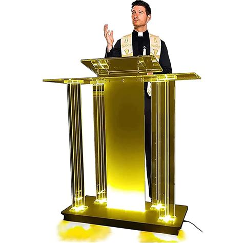 Church Pulpit Led Acrylic Pulpit With Lights Luxury Acrylic Pulpit