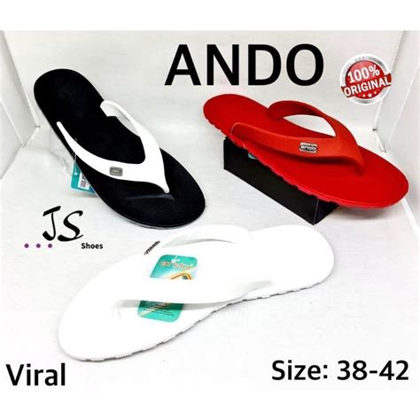 Jual Ando Viral Sandal Jepit Lentur Pria Dewasa Ando Original