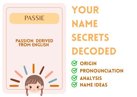 Passie Christian Girl Name Meaning And Pronunciation