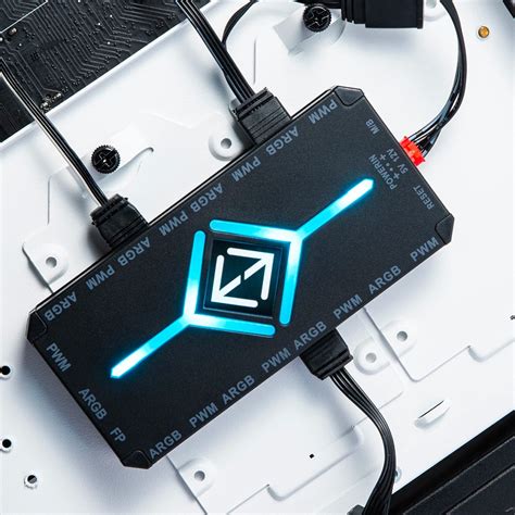 Ausen Argb Fan Controller Kipas Cpu Pwm 5v 3 Pin Rgb Remote Control A340 Black