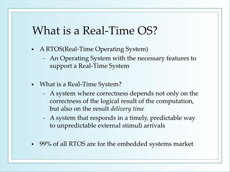 PPT Real Time Operating Systems PowerPoint Presentation Free Download ID