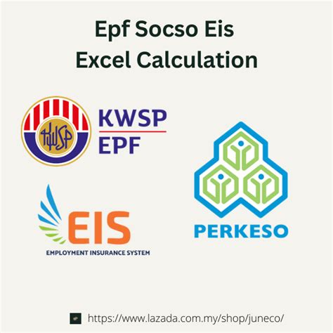 Epf Socso Eis Excel Kwsp Perkeso Sip Excel Lazada