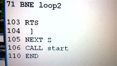 Bbc Micro 6502 Assembly Program To Reverse A Text String Using The