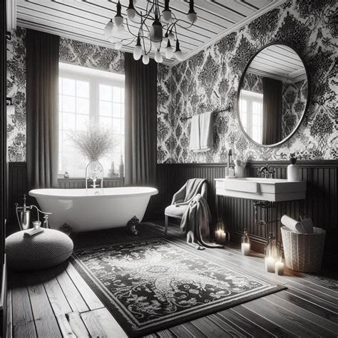 Black White Gray Bathroom Ideas