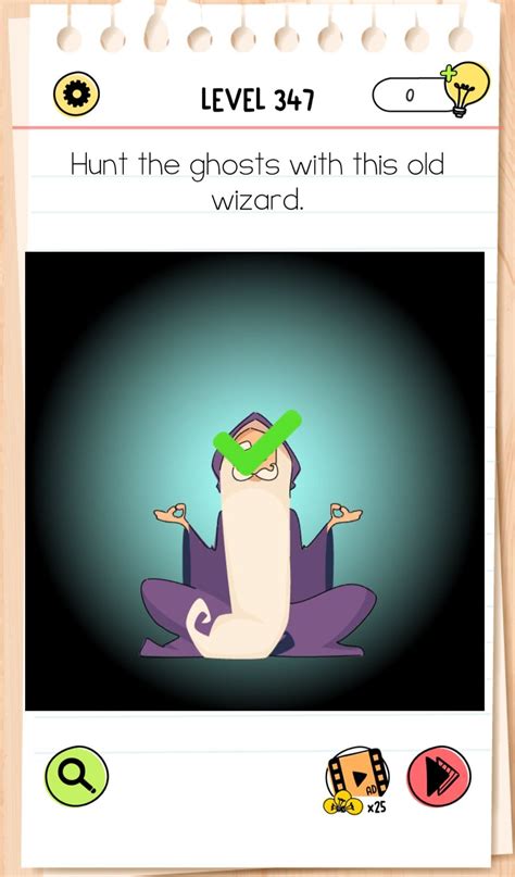 Brain Test All Star Level 347 Hunt The Ghosts With This Old Wizard