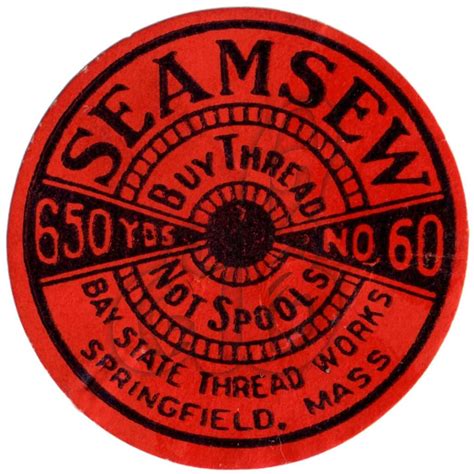 Seam Sew Spool Label • Amy Barickman