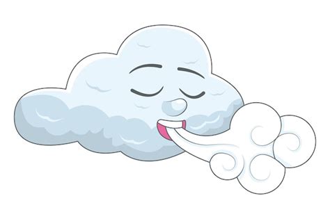 Premium Vector Cute Cloud Character Design Illustration