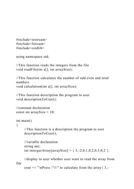 Includeiostreamincludefstreamincludecstdlibdocx