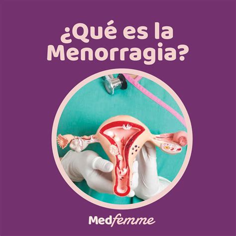 Medfemme 🤔 ¿qué Es La Menorragia 🌸 Durante Nuestra