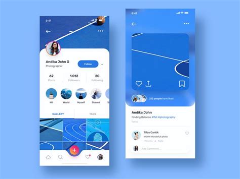 20 Mobile App Profile Screen Ui Design Updated Onaircode Mobile App Design Inspiration