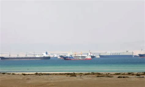 Ship Briefly Grounded In Suez Canal Refloated