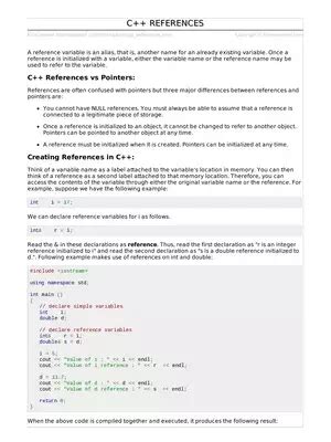 Reference Variable In C PDF InstaPDF