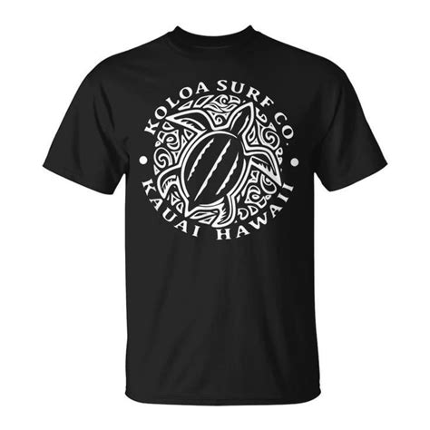 Koloa Surf Hawaiian Honu Turtle Logo T Shirt Classic Island Inspired
