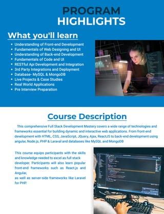 Full Stack Web Developer Course In Jaipur PDF Web Development Internet