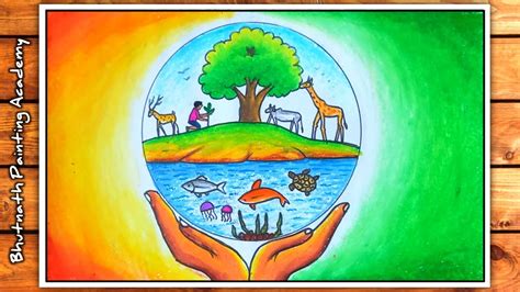 Biodiversity Drawingjaiv Vividhata Drawing 55 Off