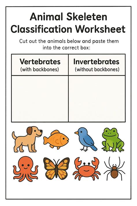 Animal Classification Worksheets Free Image And Pdf Printables