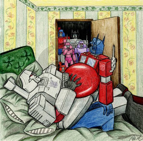 Rule 34 Bed Bedroom Big Belly Caught In The Act Cursed Image Megatron
