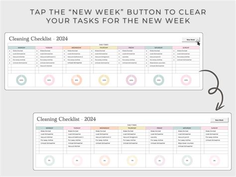 Cleaning Checklist Spreadsheet Template Cleaning Schedule Excel