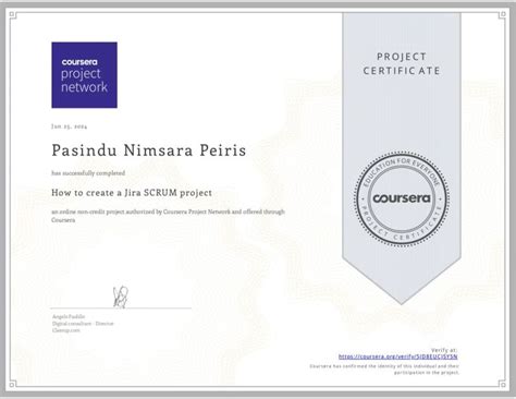 Pasindu Peiris On Linkedin Jira Coursera Scrum