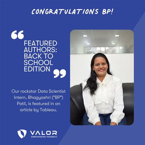 Our Data Scientist Intern Bhagyashri “bp” Patil Is Featured In