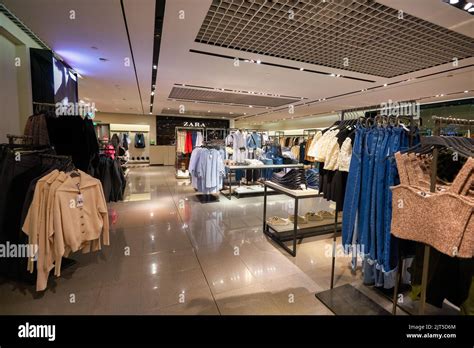 SINGAPORE CIRCA JANUARY 2020 Clothes On Display At Zara Store In