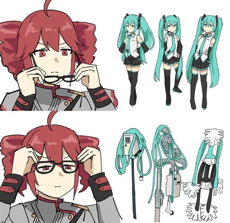 Hatsune Miku Kasane Teto And Kasane Teto Vocaloid And 2 More Drawn