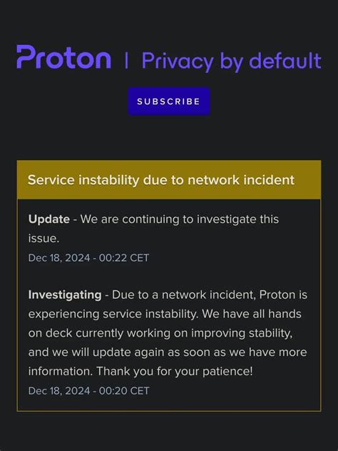 it seems to be now a network issue with protnmail and another services