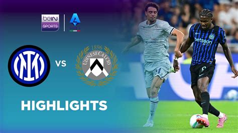 Inter V Udinese Serie A 25 26 Match Highlights Youtube