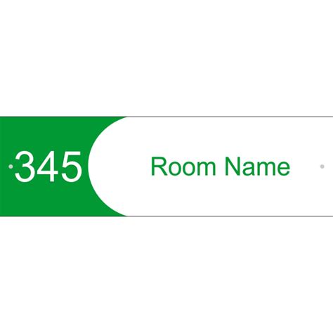 clear acrylic 3 x 10 concave custom text room name and number
